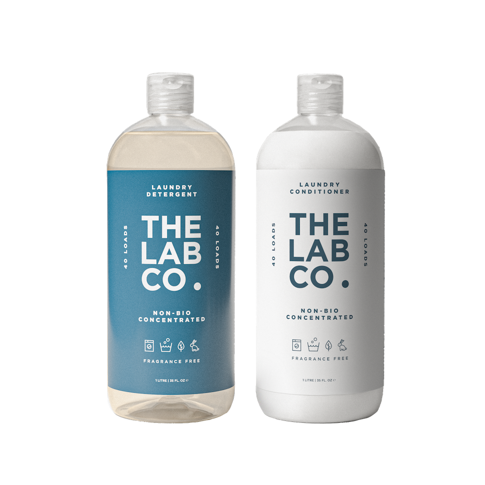 Laundry Detergent & Fabric Conditioner Duo - Fragrance Free - The Lab Co.