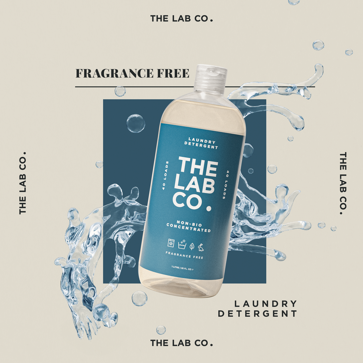 Fragrance Free Laundry Detergent 1L - The Lab Co.